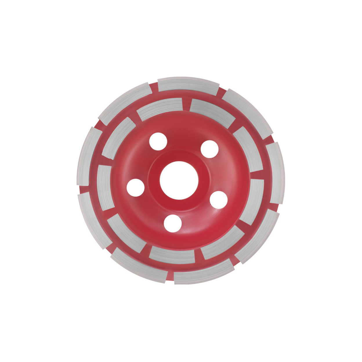 Disco copa diamantada doble segmento 4.5" (115mm) rojo | Kamasa