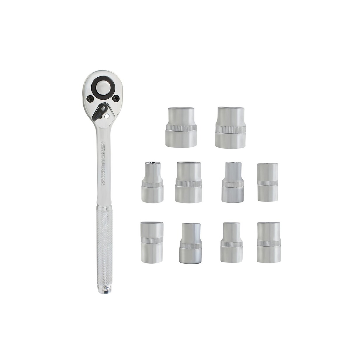 Juego llave ratchet + dados 1/2"dr (10-24mm) 11 pzas CR-V *** | Kamasa